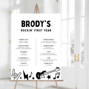 Rock and Roll Birthday Bundle, Rock N Roll Party Pack, Rocker Birthday ...