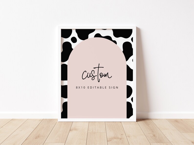 Holy Cow Birthday Welcome Sign, Cow Birthday Decor, Holy Cow ...
