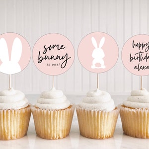 Bunny Birthday Thank You Tag, Some Bunny Birthday Favor Tag, Some Bunny ...