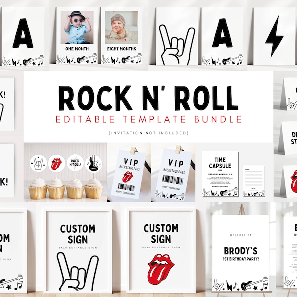 Rock N Roll Party - Etsy
