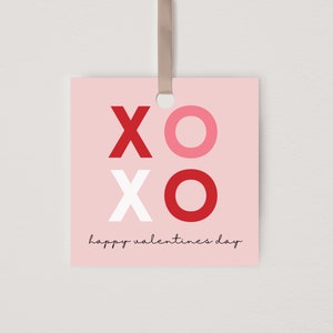 Printable Valentine's Day Tag, XOXO Valentines Day Tag, Valentine Gift ...