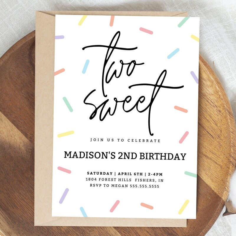 Two Sweet Birthday - Etsy