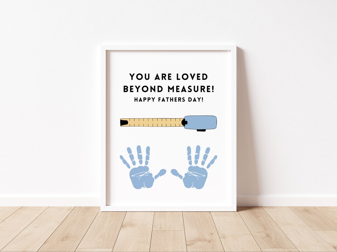 Printable Fathers Day Handprint Craft, Father's Day Craft, Fathers Day ...