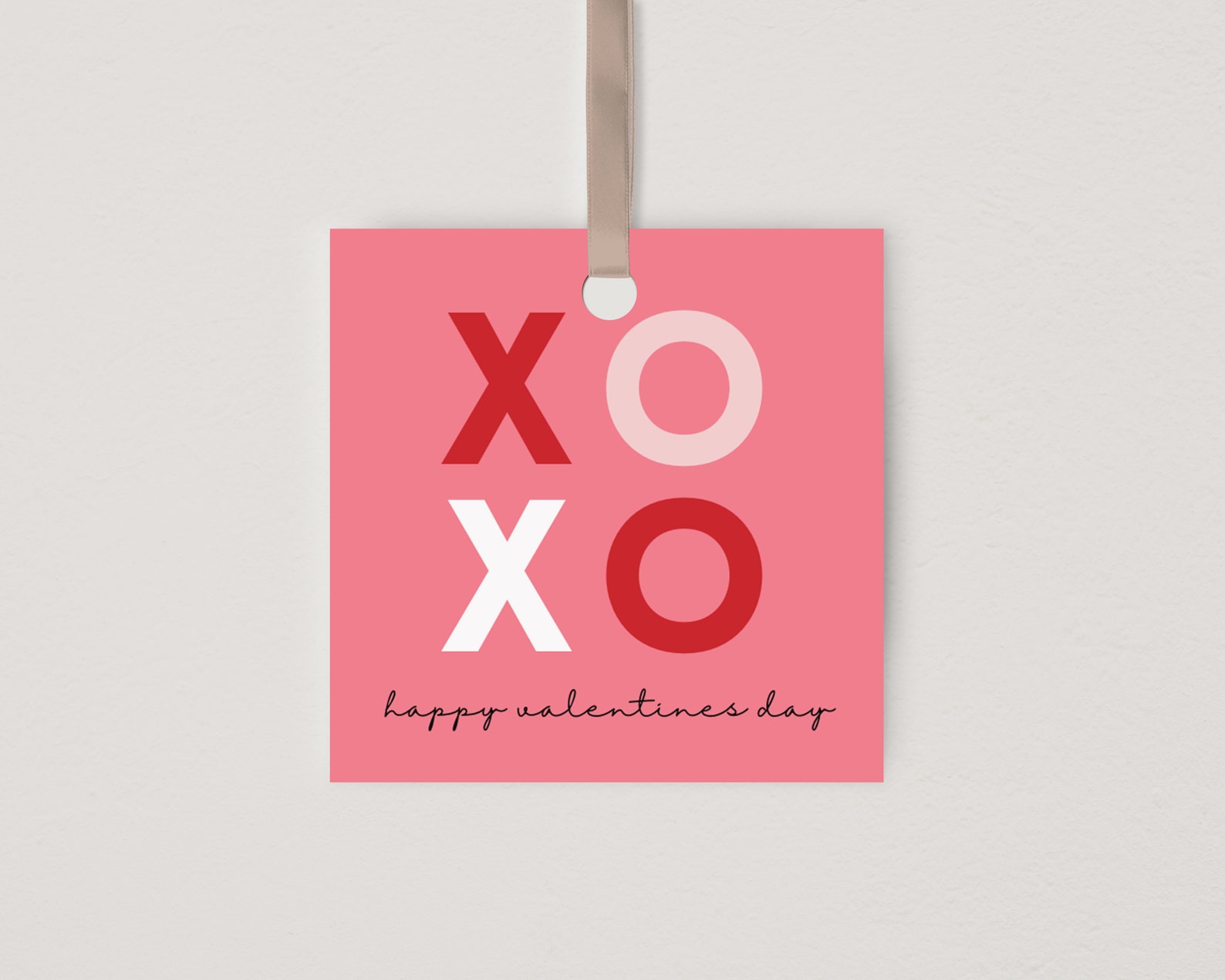 Printable Valentine's Day Tag, XOXO Valentines Day Tag, Valentine Gift ...