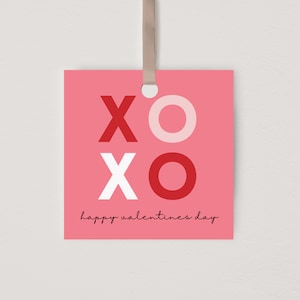 Printable Valentine's Day Tag, XOXO Valentines Day Tag, Valentine Gift ...