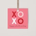 Printable Valentine's Day Tag, XOXO Valentines Day Tag, Valentine Gift ...