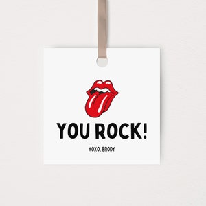 Rock and Roll Cupcake Toppers, Rock N Roll Cupcake Toppers, Rocker ...