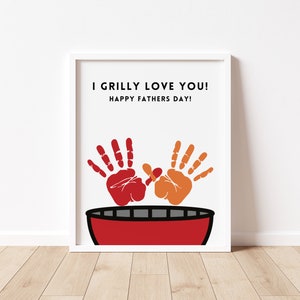 Printable Fathers Day Handprint Craft, Father's Day Craft, Fathers Day ...