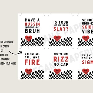 Slang Kids Valentine's Day Cards, Funny Printable Classroom Valentine ...