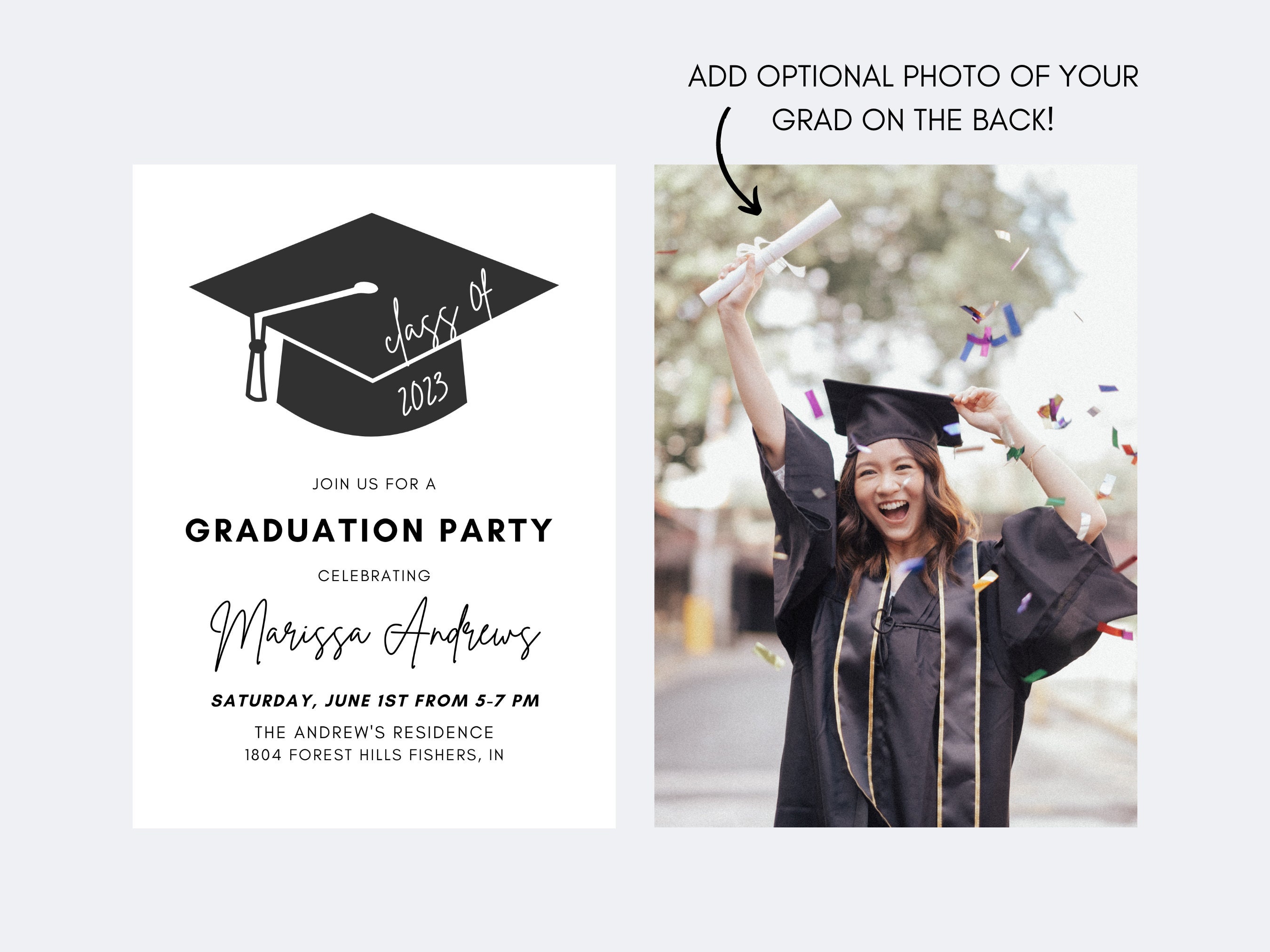 Graduatioin Party Invitation Open House Ready To Party Graduation
