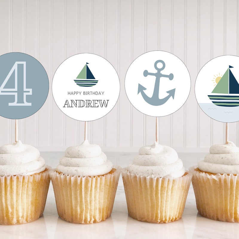 Anchor Cupcakes - Etsy
