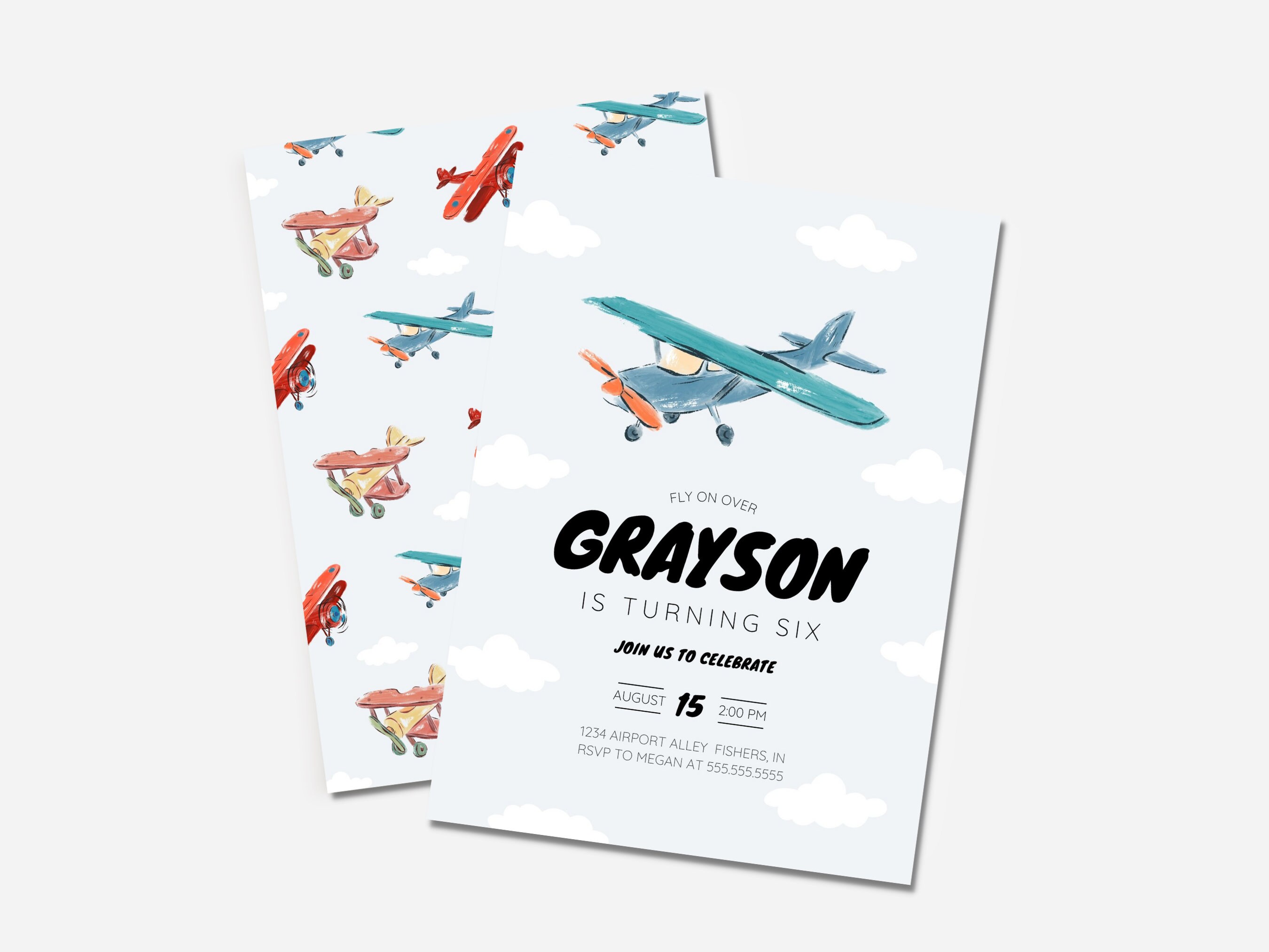 Airplane Birthday Food Tents, Plane Party Decorations, Fly on Over ...