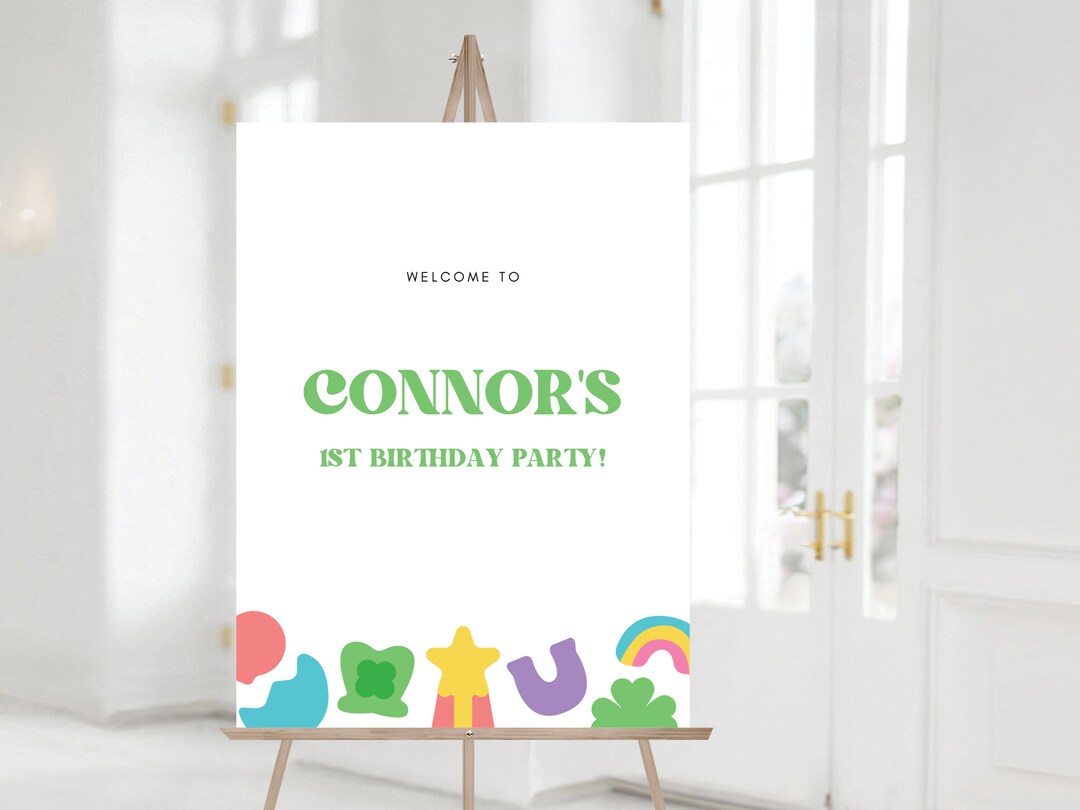 Lucky Charm Welcome Sign, Lucky One Decorations, St. Patricks Day ...