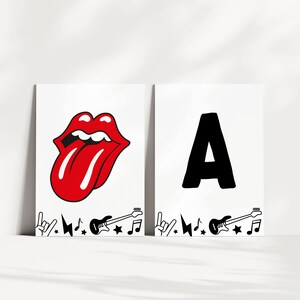 Rock and Roll Editable Sign, Rock N Roll Party Decor, Rocker Birthday ...