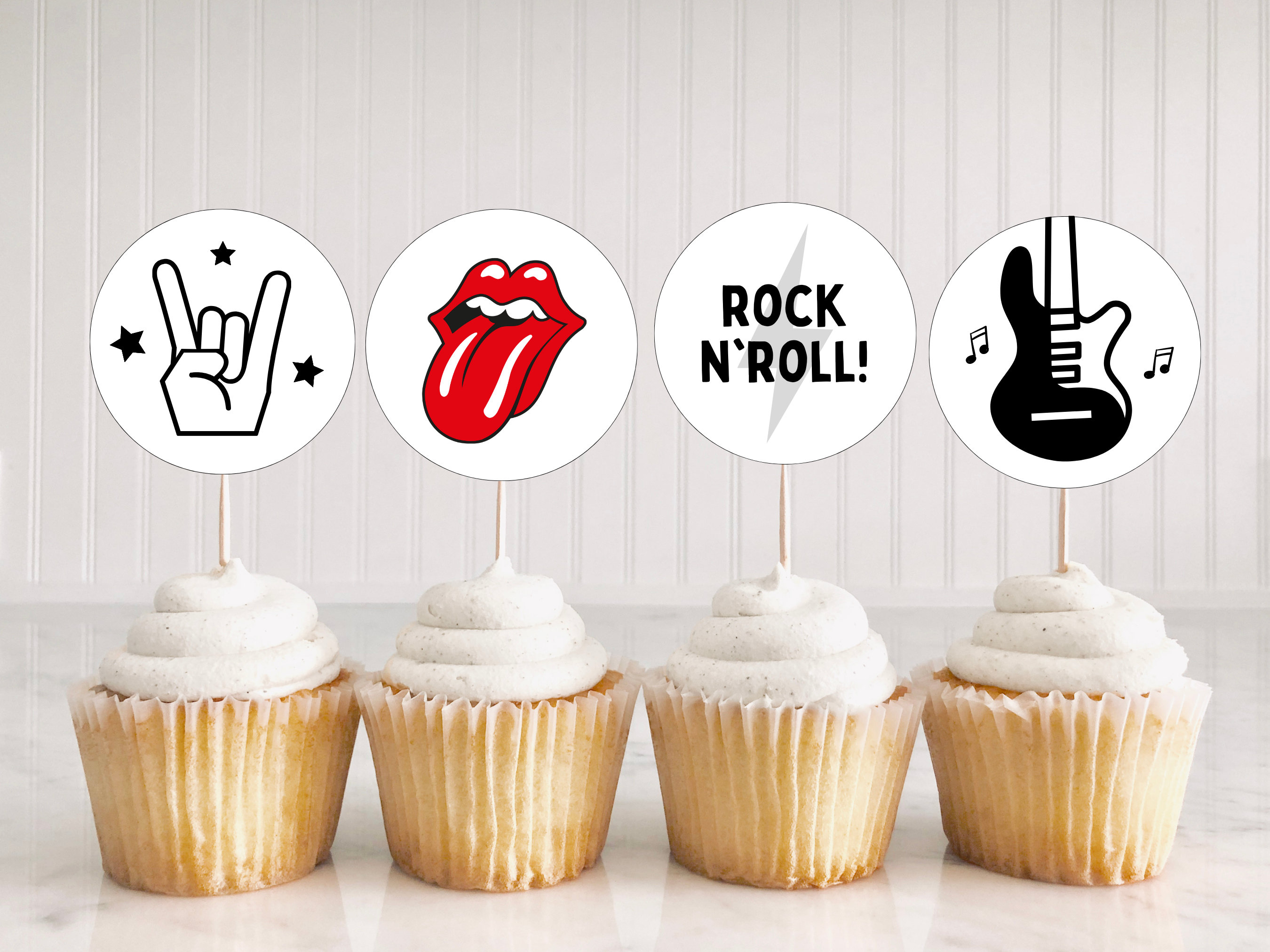 Rock and Roll Editable Sign Rock N Roll Party Decor Rocker - Etsy