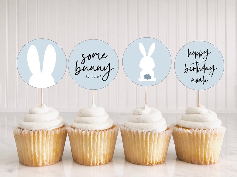 Bunny Birthday Thank You Tag Some Bunny Birthday Favor Tag - Etsy