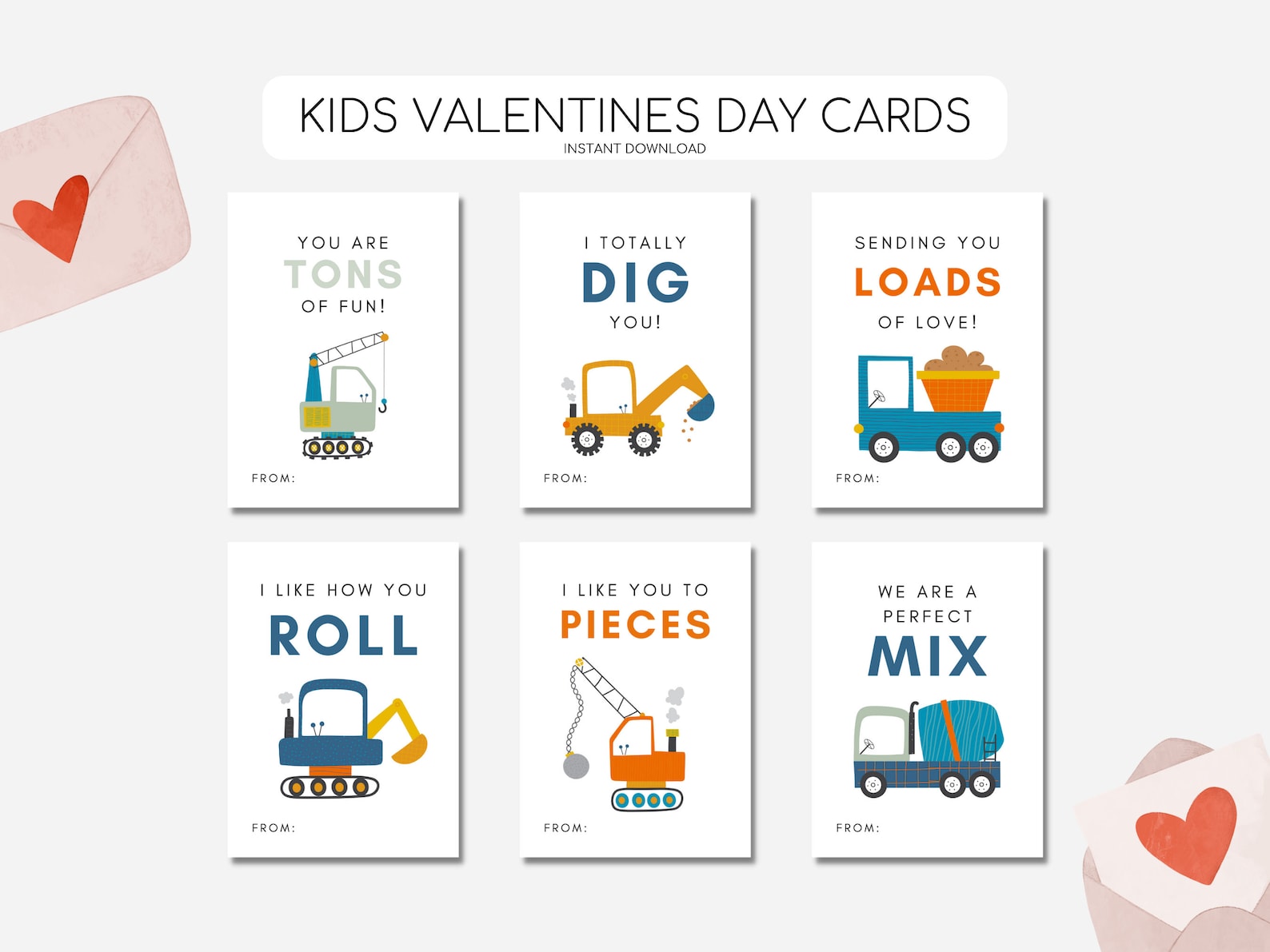 Printable Valentine's Day Gumball Card Valentines Day I - Etsy