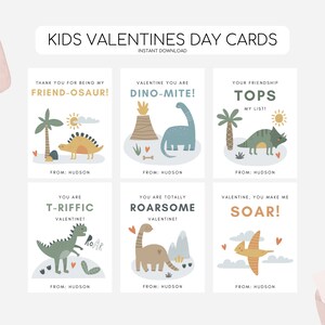 Kids Monster Valentines Day Cards, Printable Valentines Day Tags, Kid ...