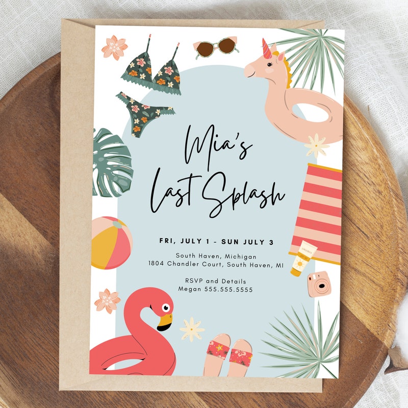 Last Splash Bachelorette - Etsy