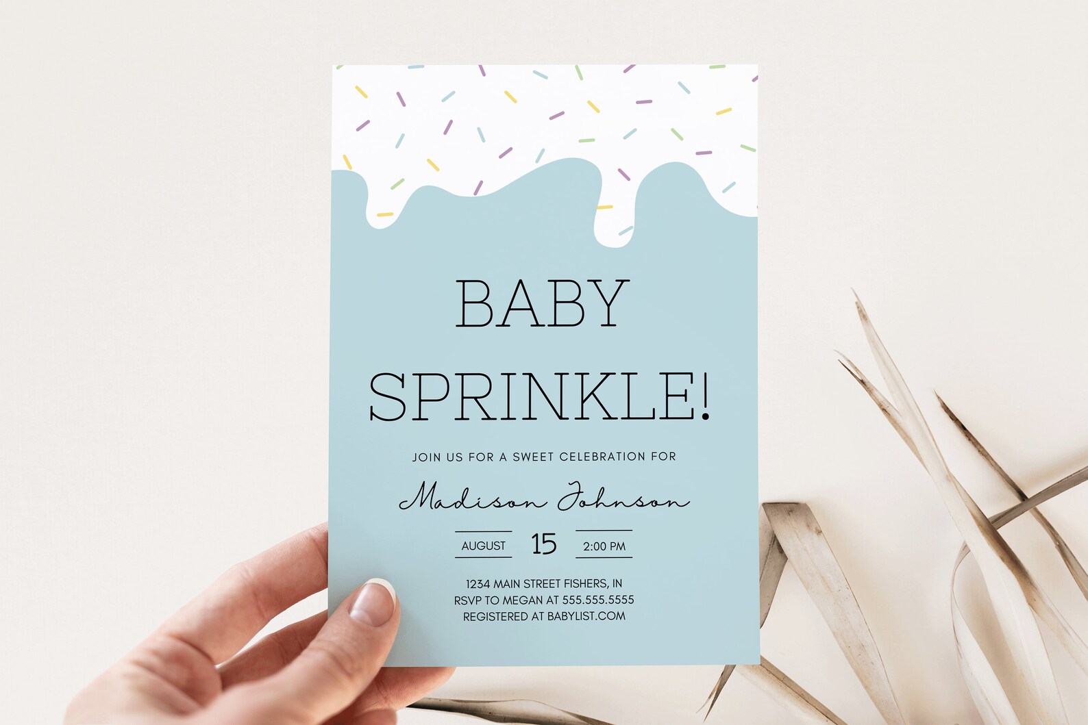 Sprinkle Baby Shower Invitation Sprinkle Shower Invite Boy - Etsy