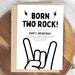 Rock and Roll Birthday Invitation, Born Two Rock Invite, Rock N Roll ...