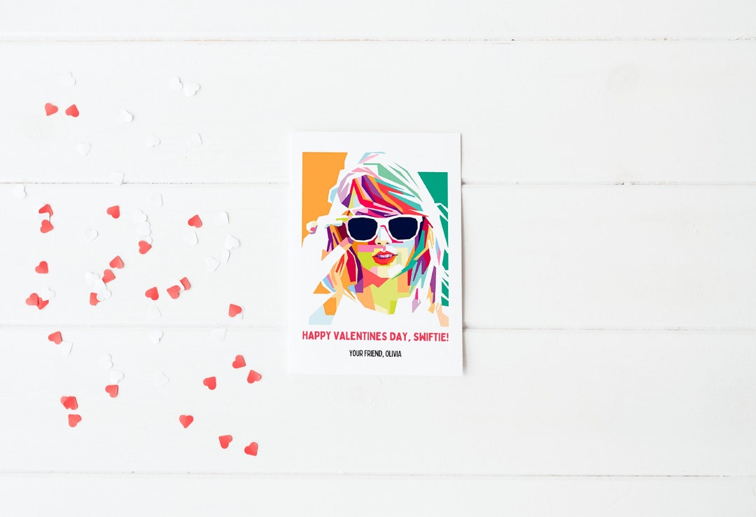 The Eras Tour Valentine's Day Cards, Swiftie Valentines Day Tag, Taylor ...
