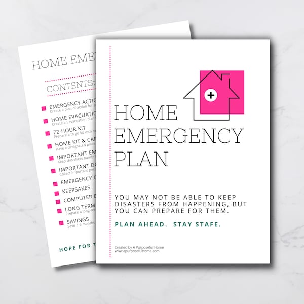 Emergency Preparedness Binder - Etsy