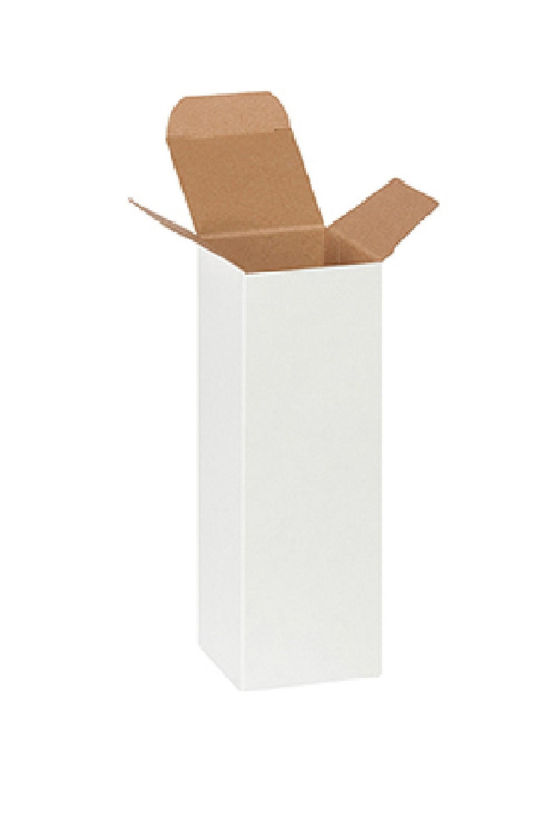 Reverse Tuck Folding 24/PK White Chipboard Box 2x2x5 or 2x2x6 Inches - Etsy