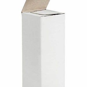 Reverse Tuck Folding 24/PK White Chipboard Box 2x2x5 or 2x2x6 Inches - Etsy