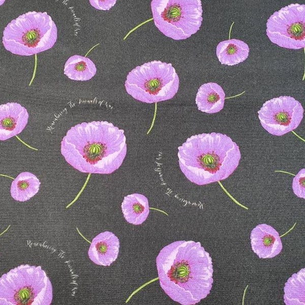 Poppy Fabric - Etsy