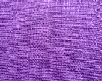 Purple Linen Fabric | Etsy