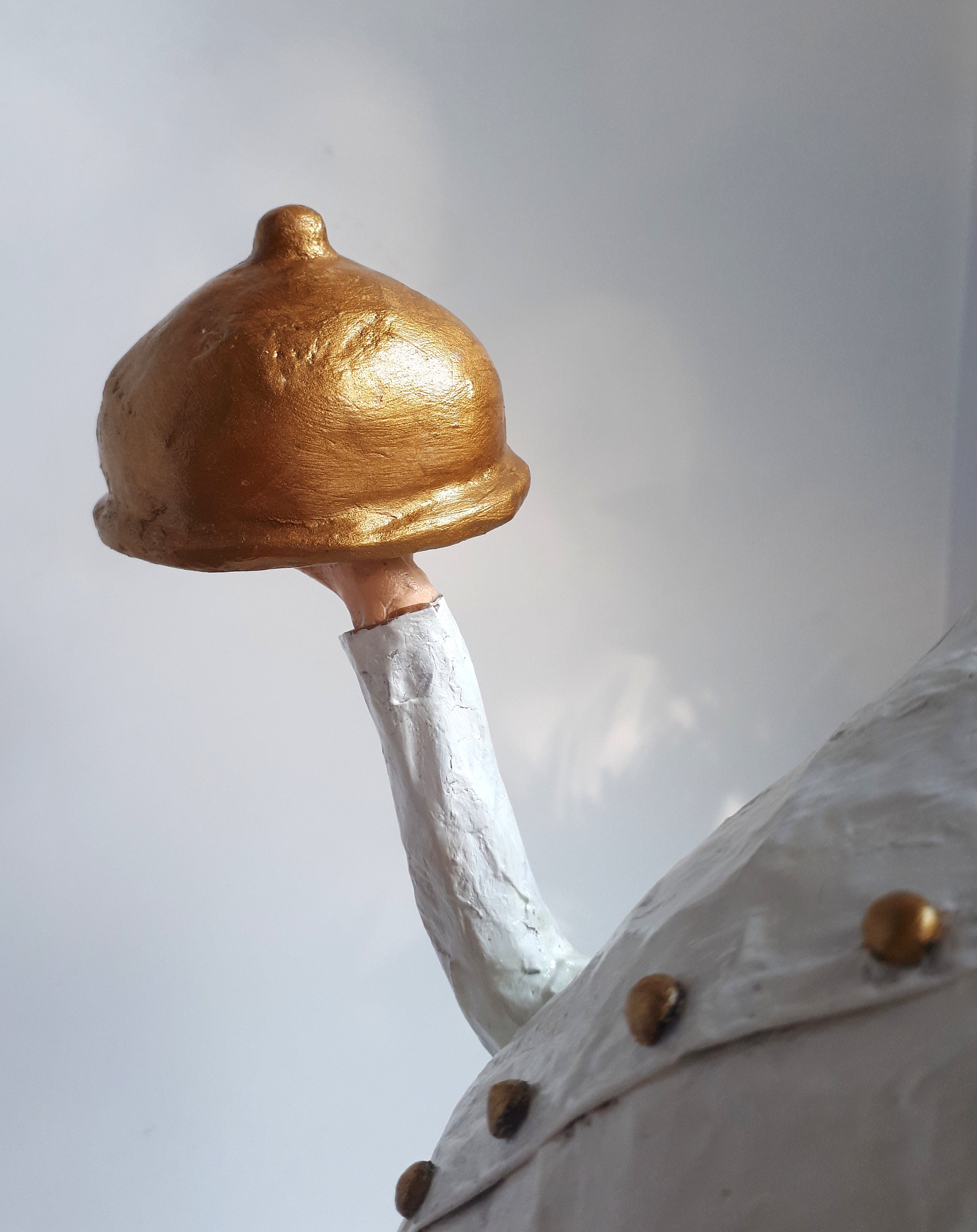 The Proud Waiter-paper Mache Sculpture, - Etsy