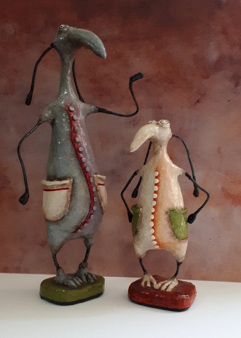 Weird Creachers-paper Mache Sculpture - Etsy