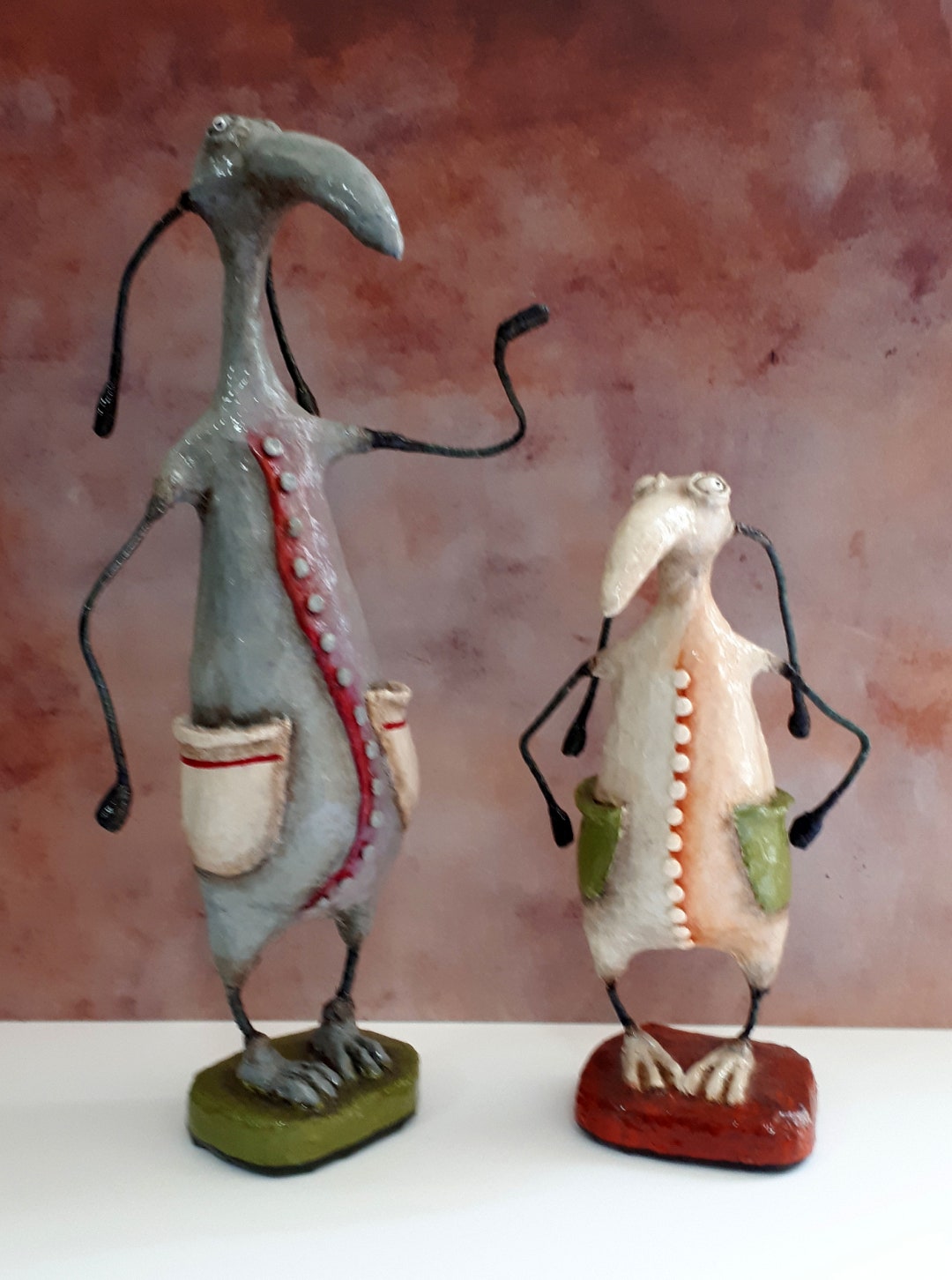 Weird Creatuers-paper Mache Sculpture, - Etsy