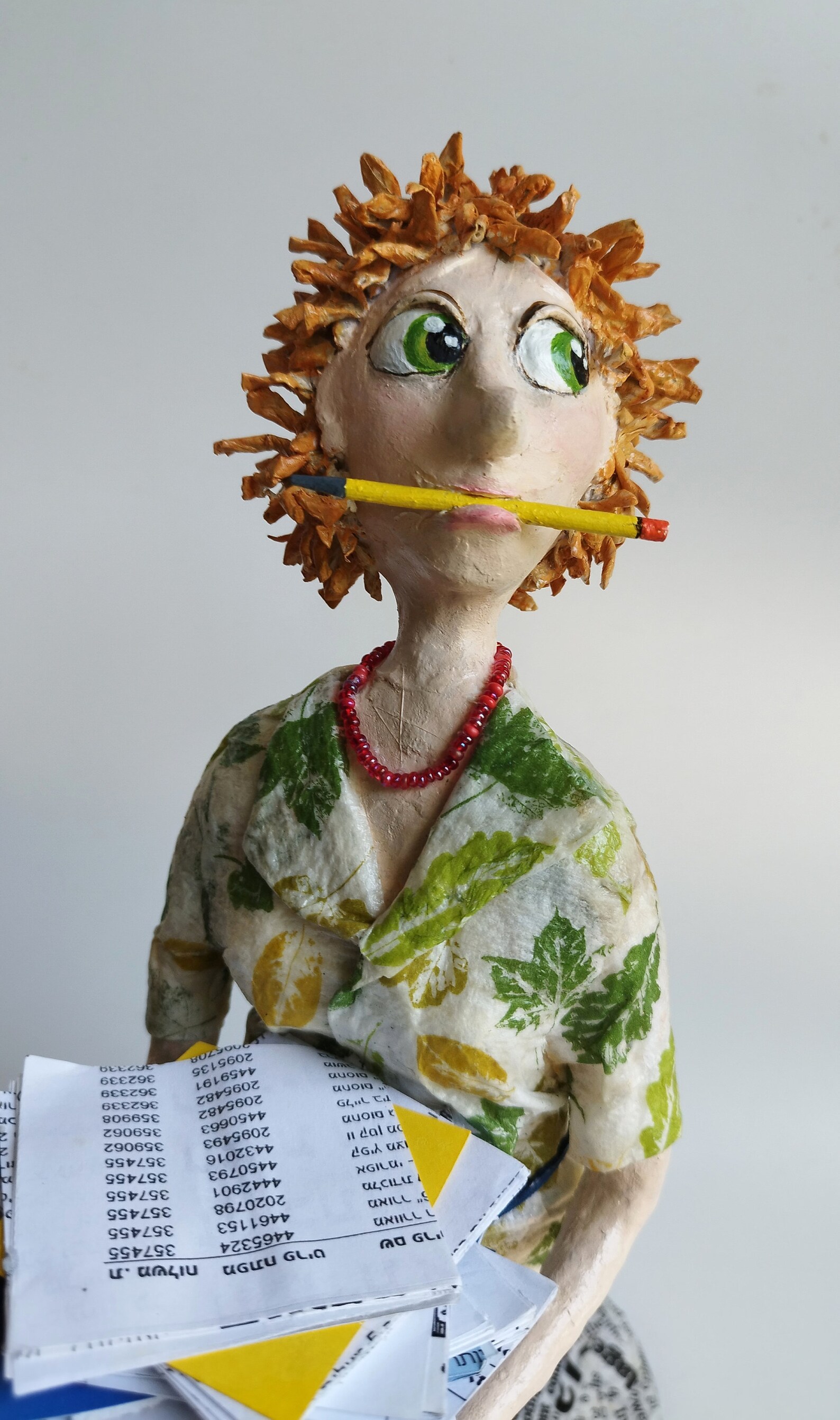 The Diligent Secretary Paper Mache Sculpture. - Etsy
