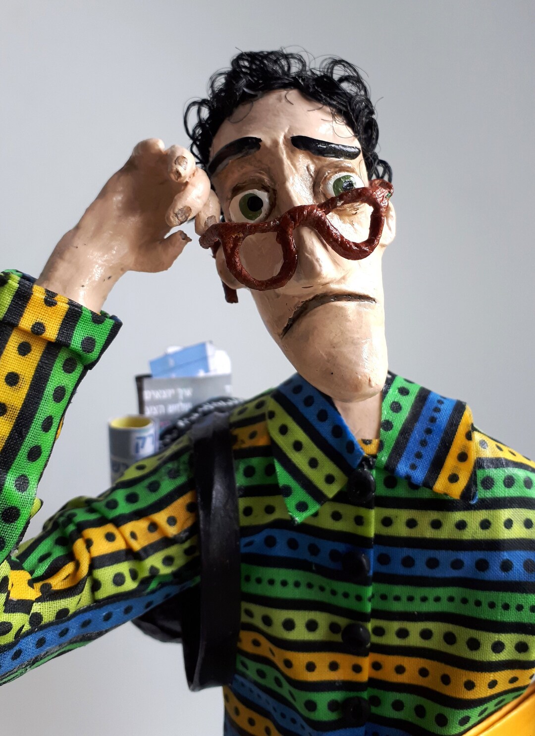 The Computer Science Professor-paper Mache Sculpture - Etsy