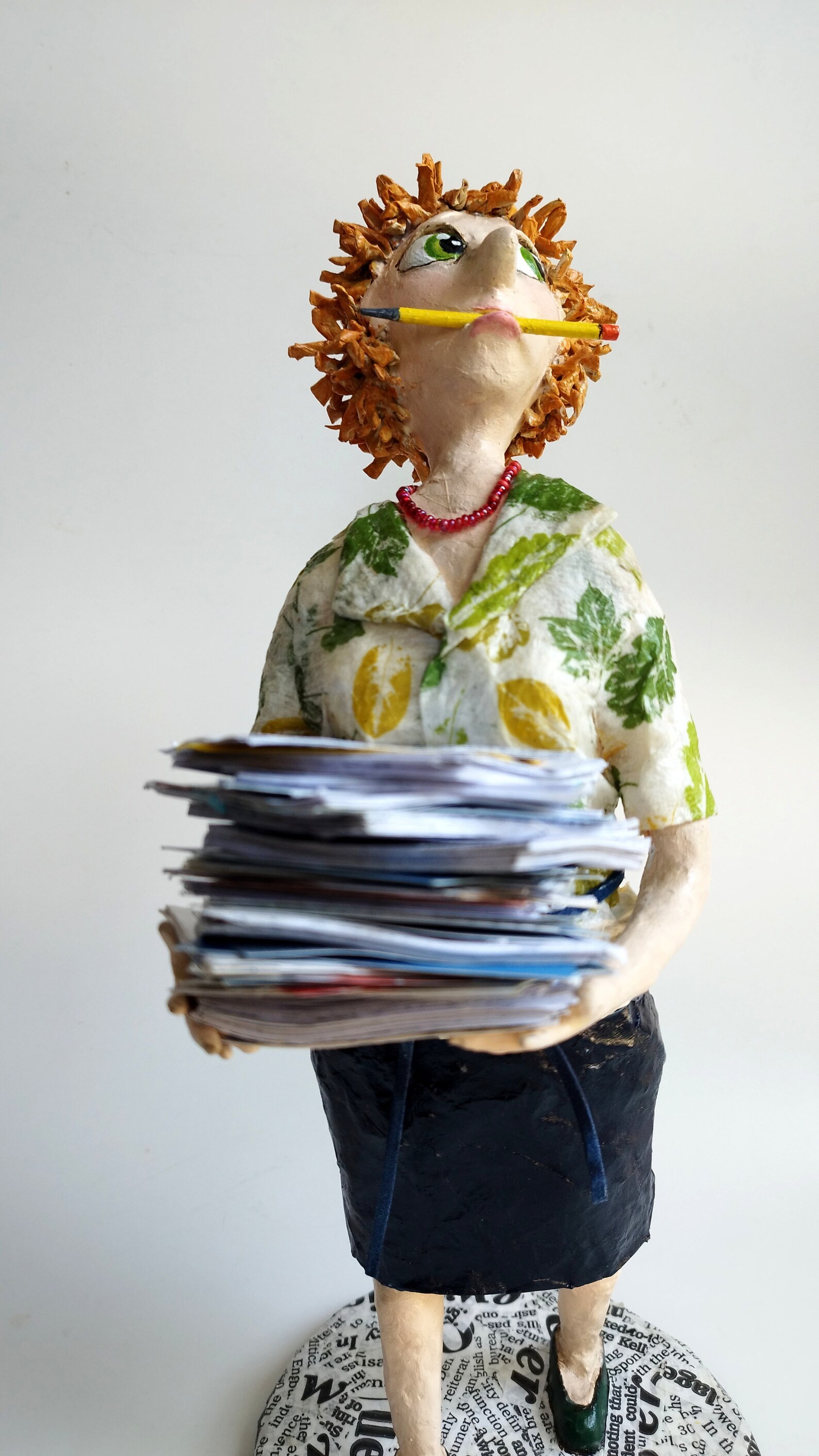 The Diligent Secretary Paper Mache Sculpture. - Etsy