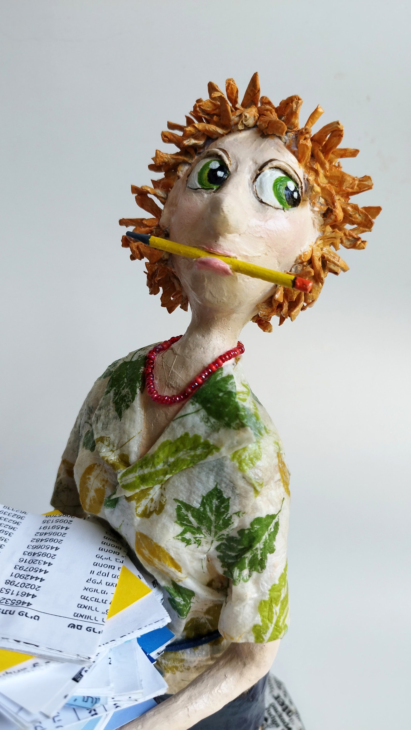 The Diligent Secretary Paper Mache Sculpture. - Etsy