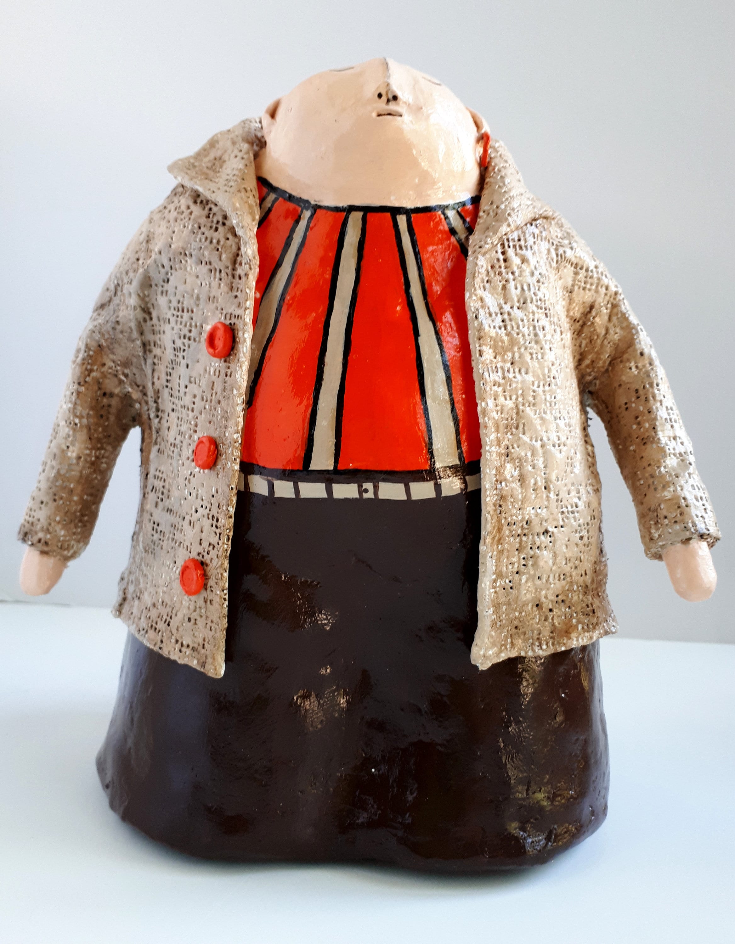 Paper Mache Sculpture - the Old Man With the Earring - Etsy