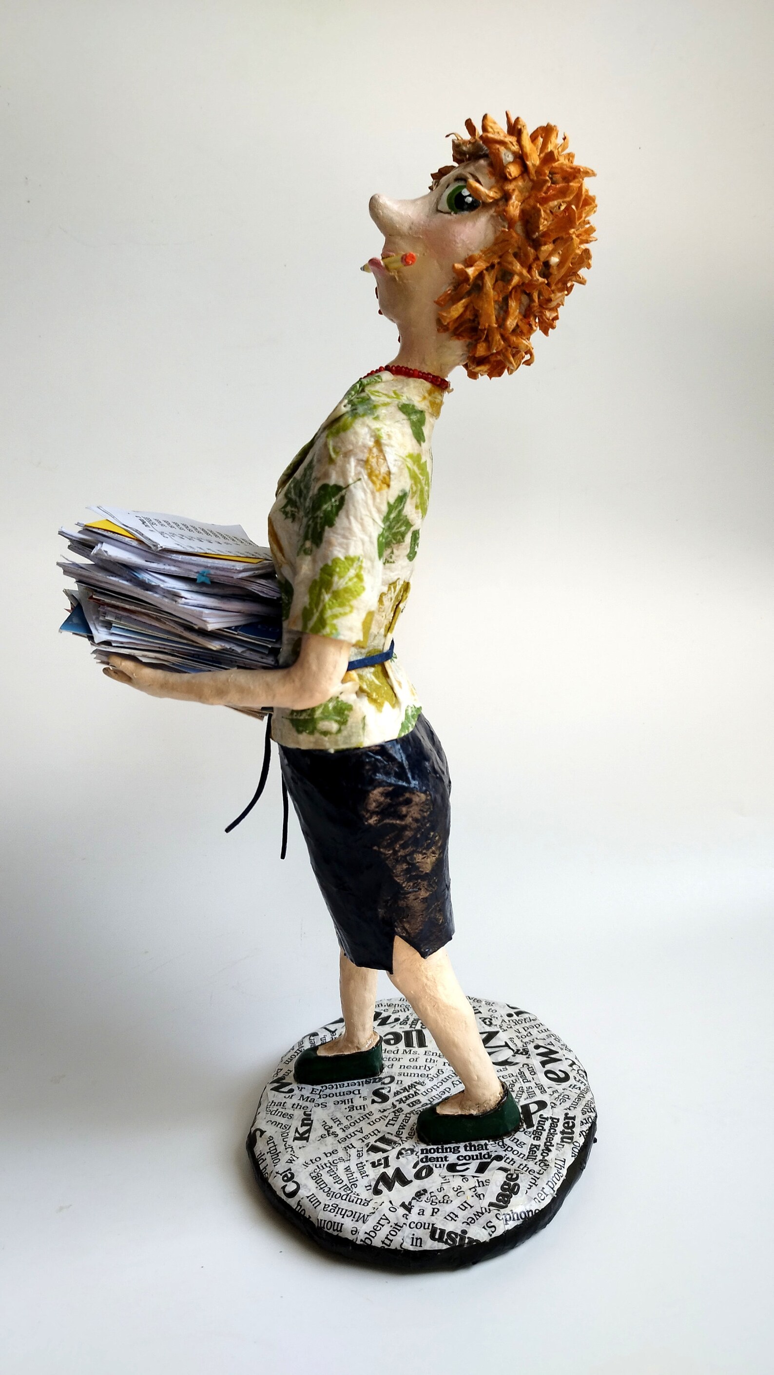 The Diligent Secretary Paper Mache Sculpture. - Etsy