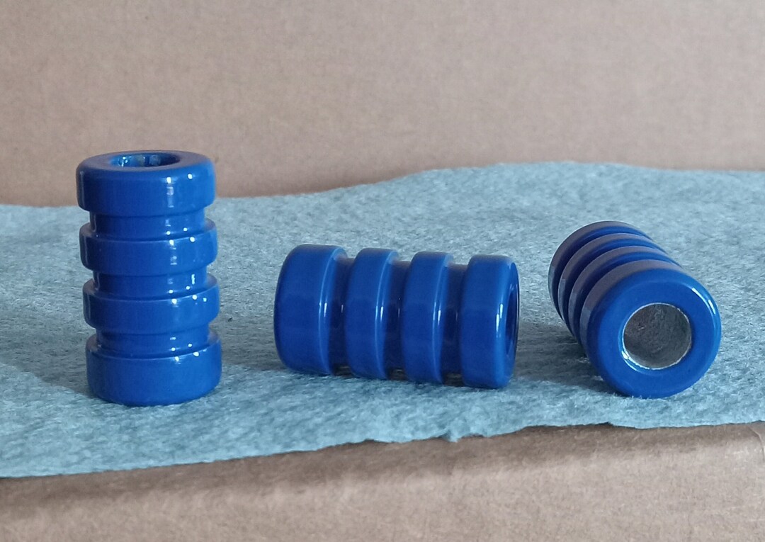 Streak Blue EDC Bead / Every Day Carry / Paracord Bead / CNC / Metal ...