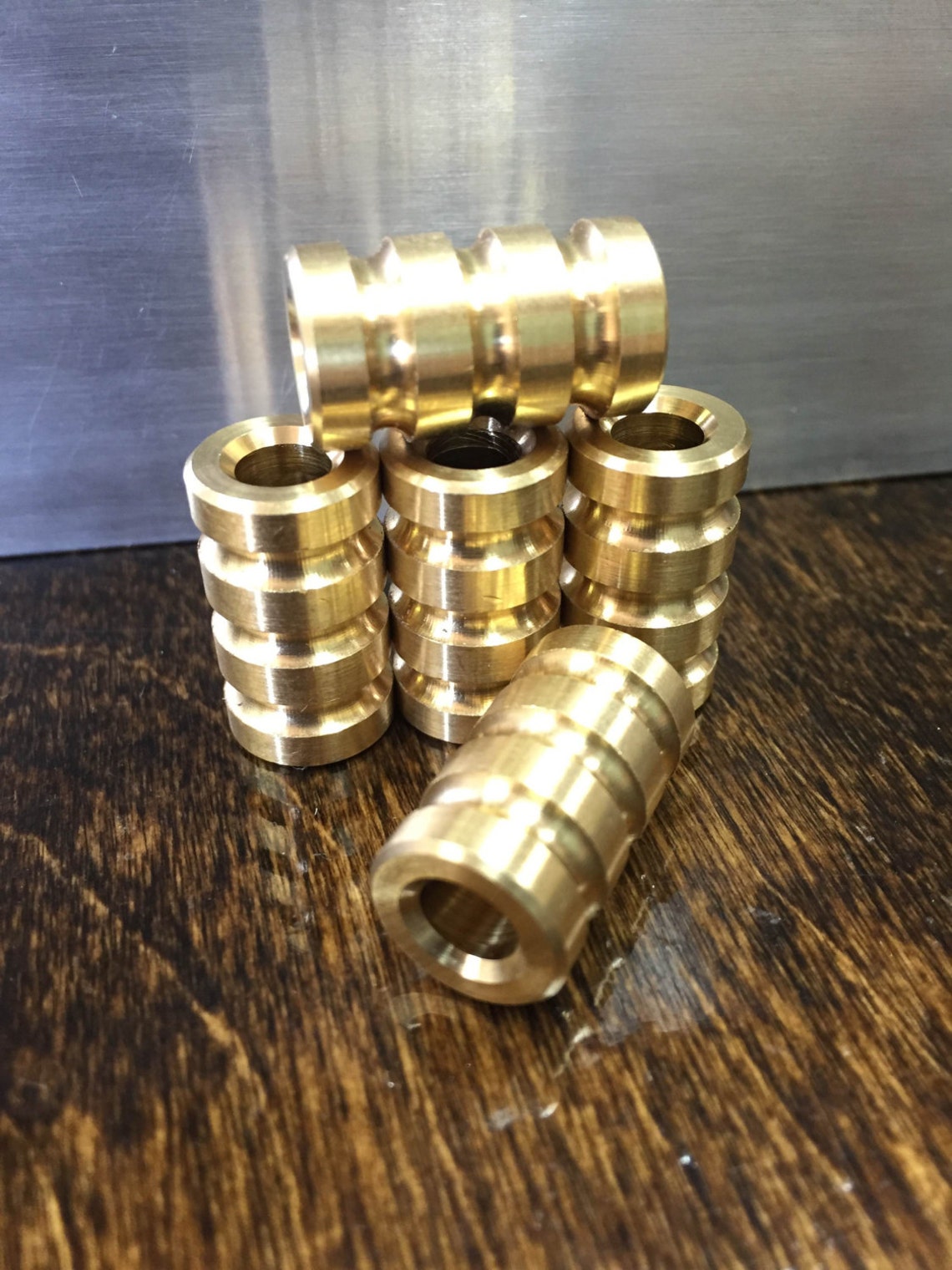 Streak Brass EDC Bead / Every Day Carry / Paracord Bead / | Etsy