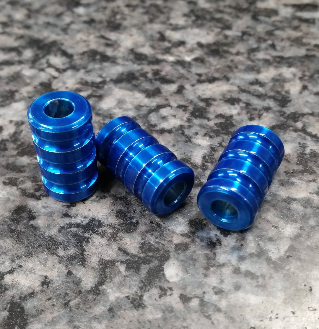 Streak Blue Anodize EDC Bead / Every Day Carry / Paracord Bead / CNC ...