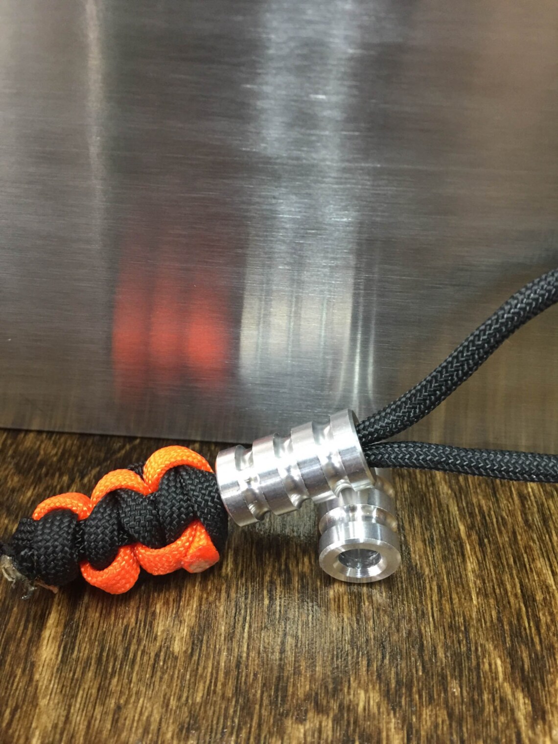 Streak Pink EDC Bead / Every Day Carry / Paracord Bead / Aluminum ...