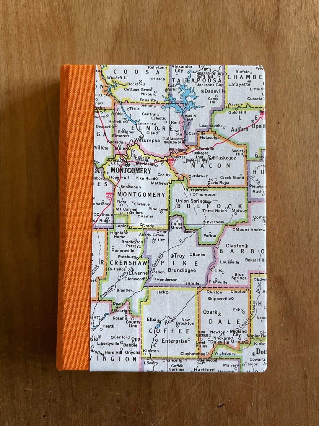 Address Book - the Small Size - Map of Alabama - Etsy