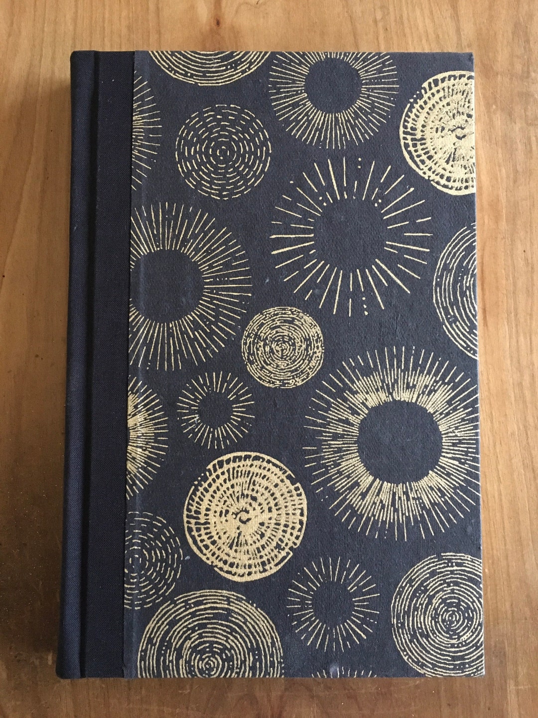Reading Journal Expanded Gold Patterns on Black Paper - Etsy