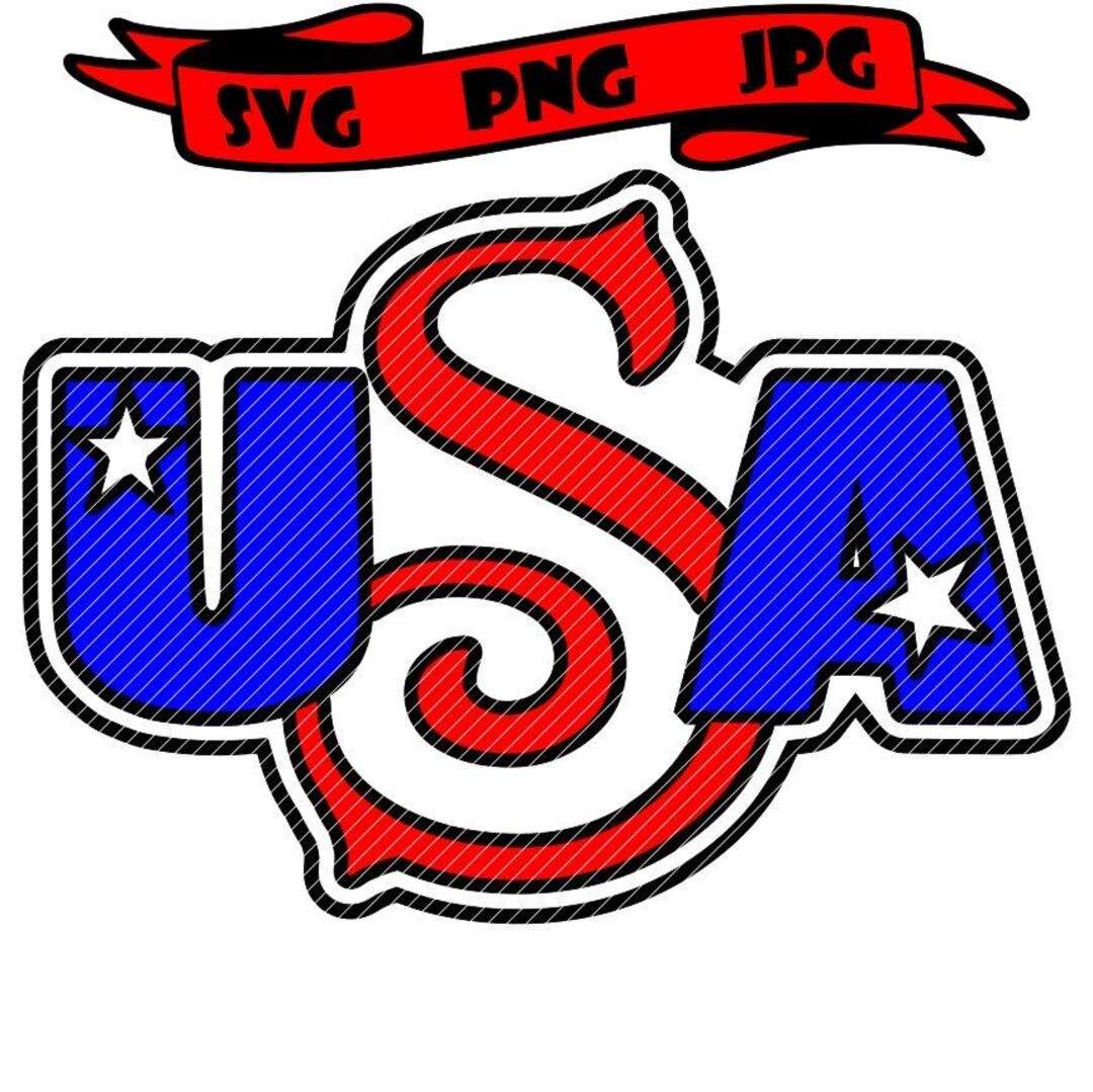 USA, 4 Versions Layered Svg American Pride Jpg Png Clipart Design ...