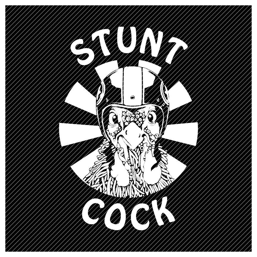 Stunt Cock, Moto Rooster Motorcycle Biker 2 Versions Svg Jpg Png ...