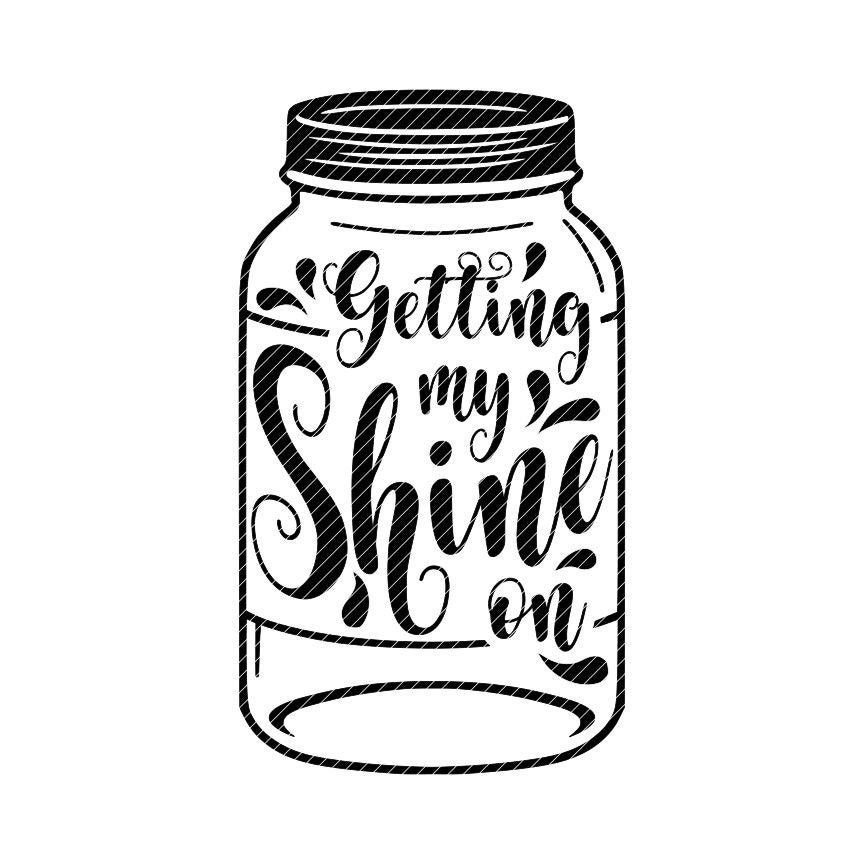 Moonshine Jar Drawing