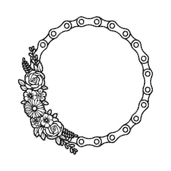 Bike Chain Svg - Etsy